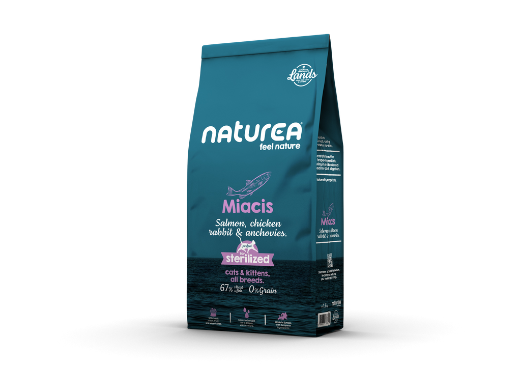 Lands kattafóður - Miacis Salmon, chicken, rabbit & sardines – PETRIA